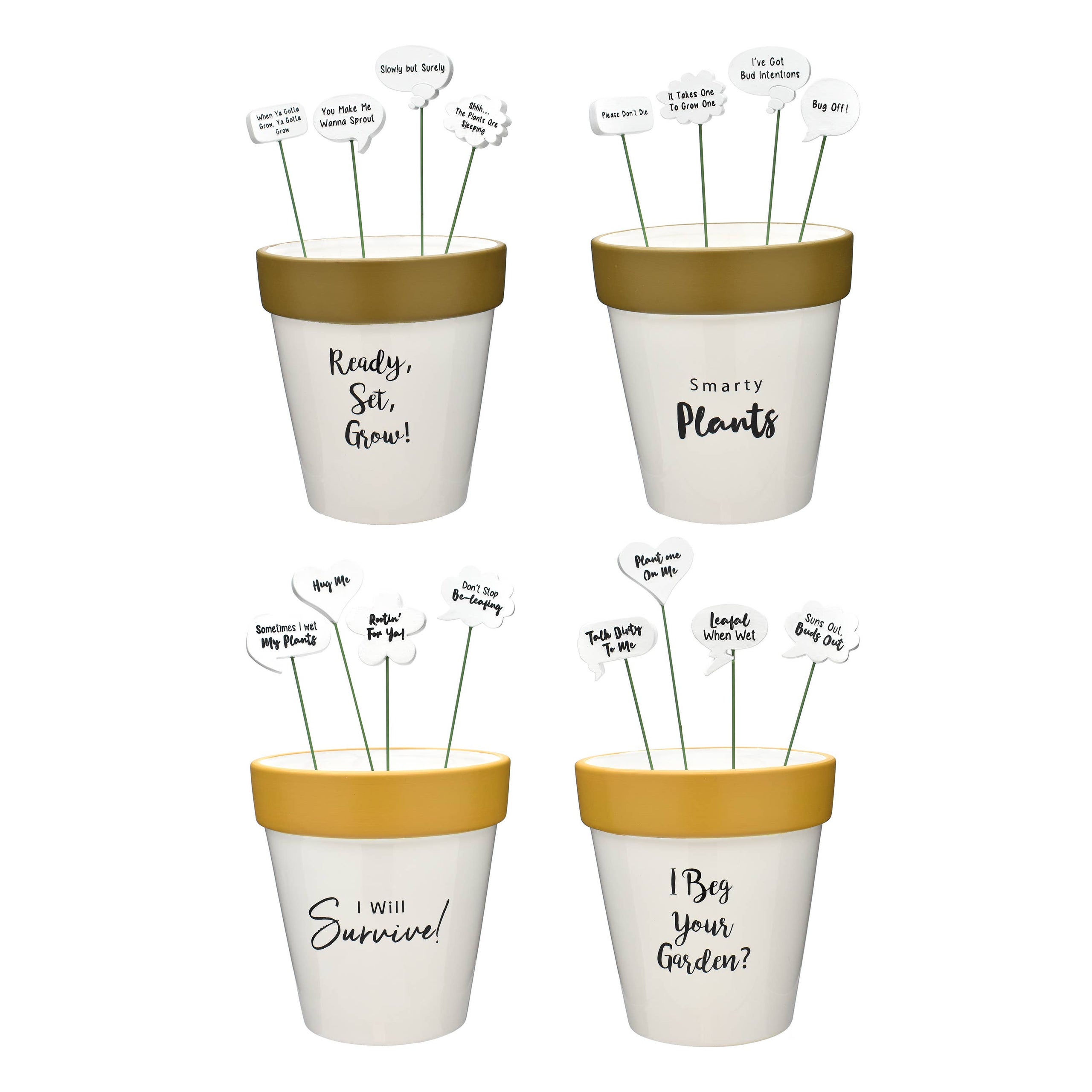 Streamline - Quoted Planter Pot & Stakes Set | Sunshine Garden Center ...