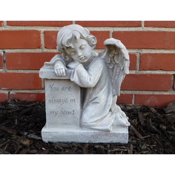 Concrete Column Angel | Sunshine Garden Center and The Flower Room